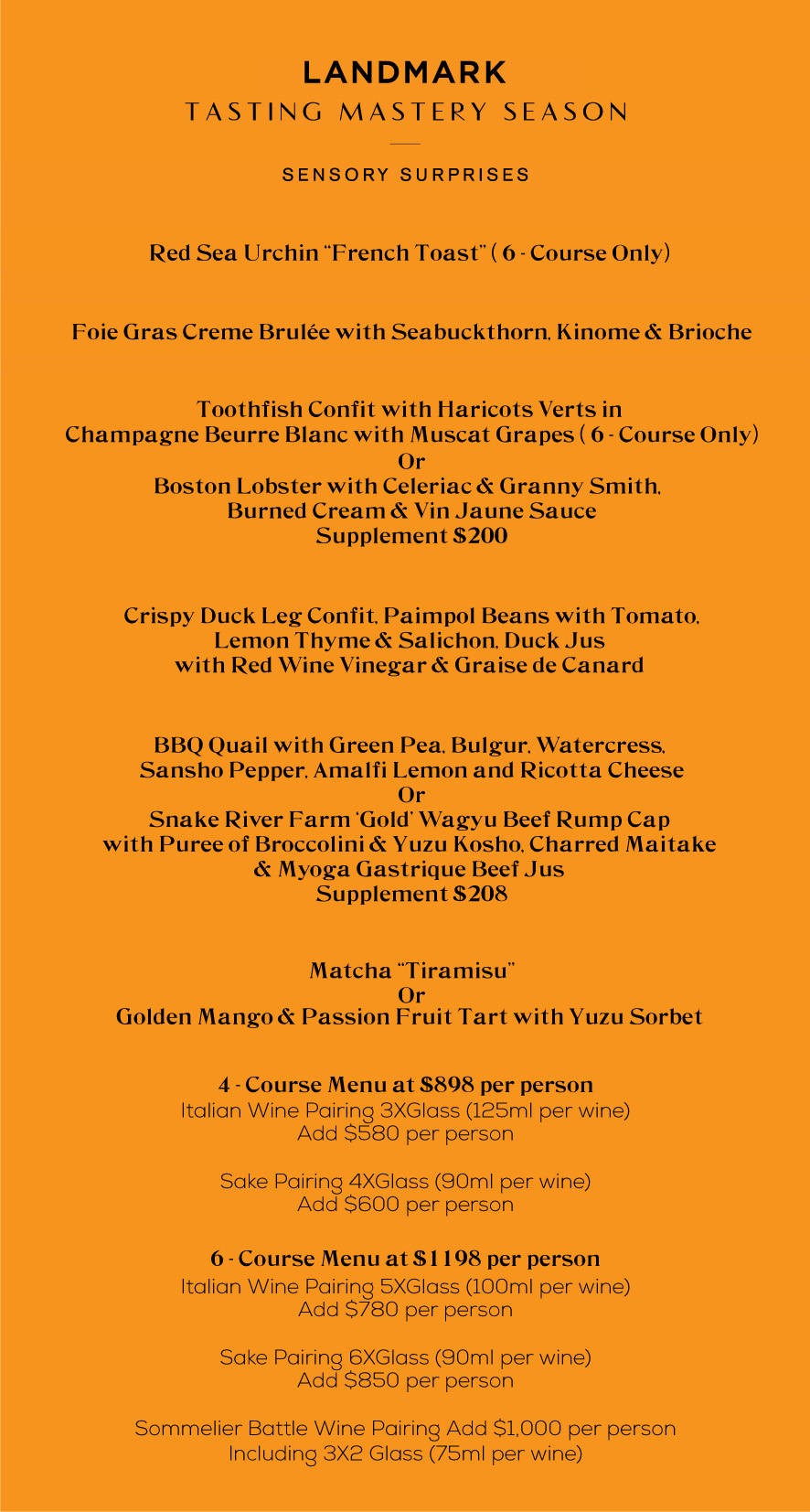 LANDMARK Tasting Mastery Series Two: Sensory Surprises | LANDMARK